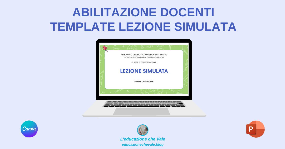 Template lezione simulata abilitazione docenti I grado | L'educazione ...